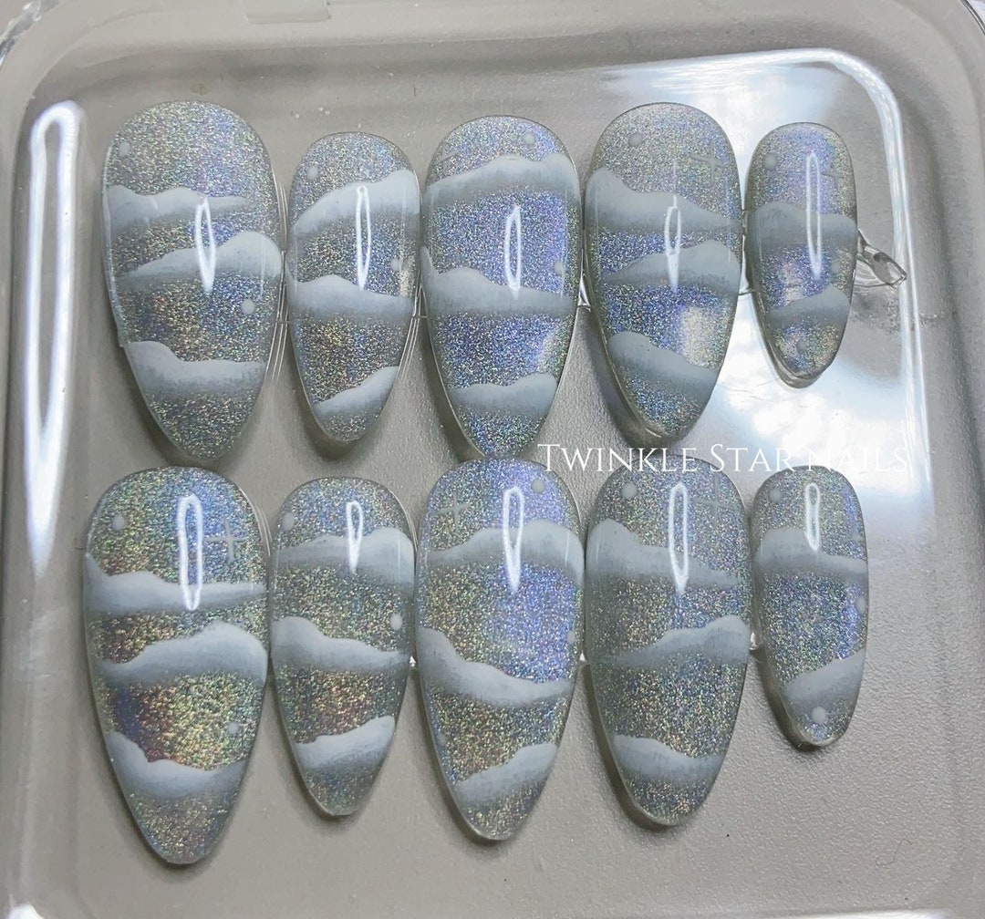Custom Design No.67 Press on Nails | for the Custom Nails Please ...