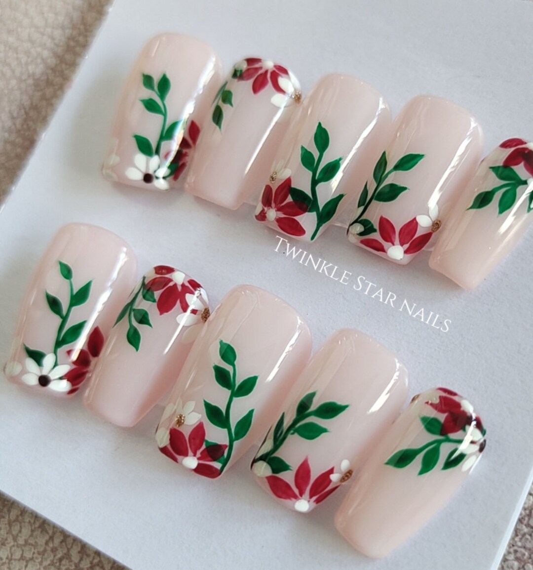 Custom Design No.59 Press on Nails | for the Custom Nails Please ...