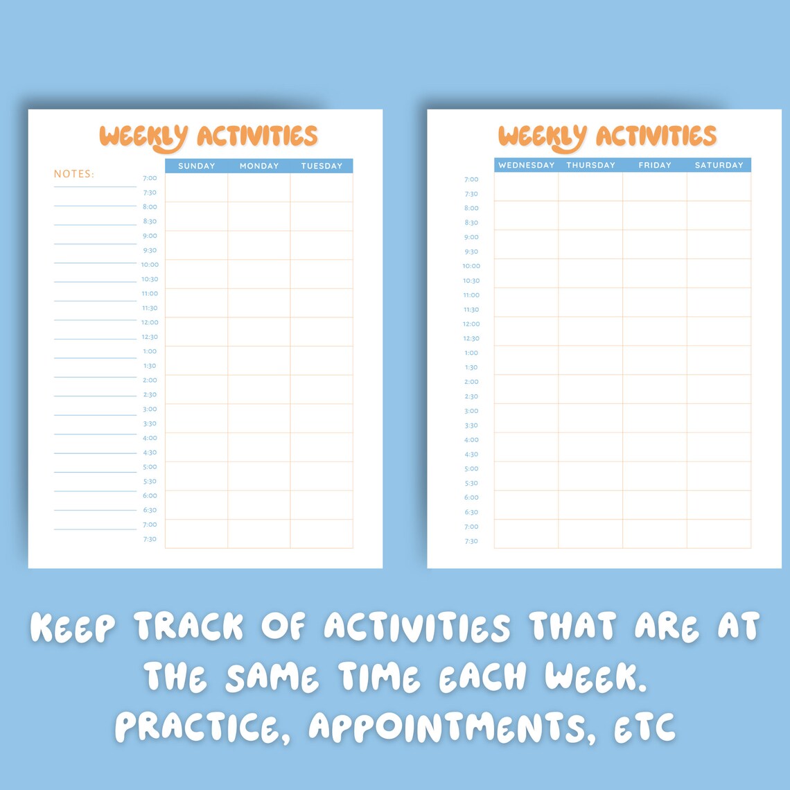 Bluey Undated Printable Planner, Letter Size, 8.5x11 Planner, Aesthetic ...