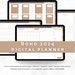 Boho 2024 Digital Planner, Hyperlinked Digital Planner, Aesthetic ...