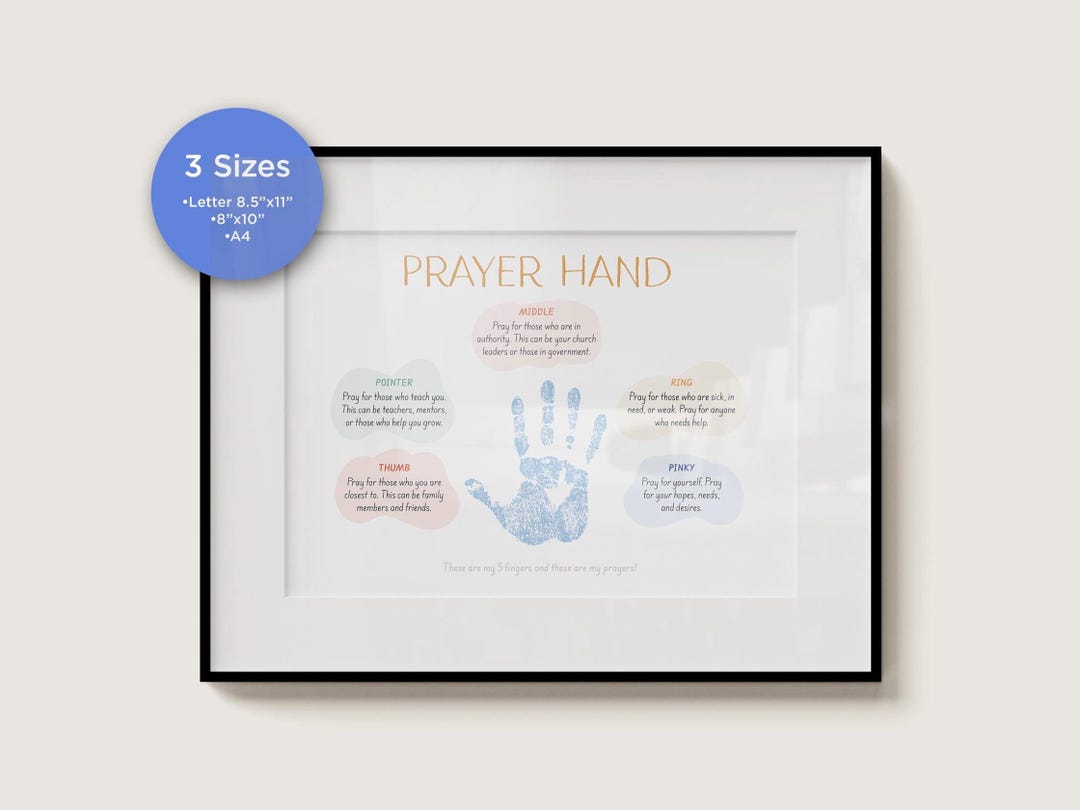 Prayer Handprint Art | Printable PDF | Toddler Prayer Craft | Handprint ...