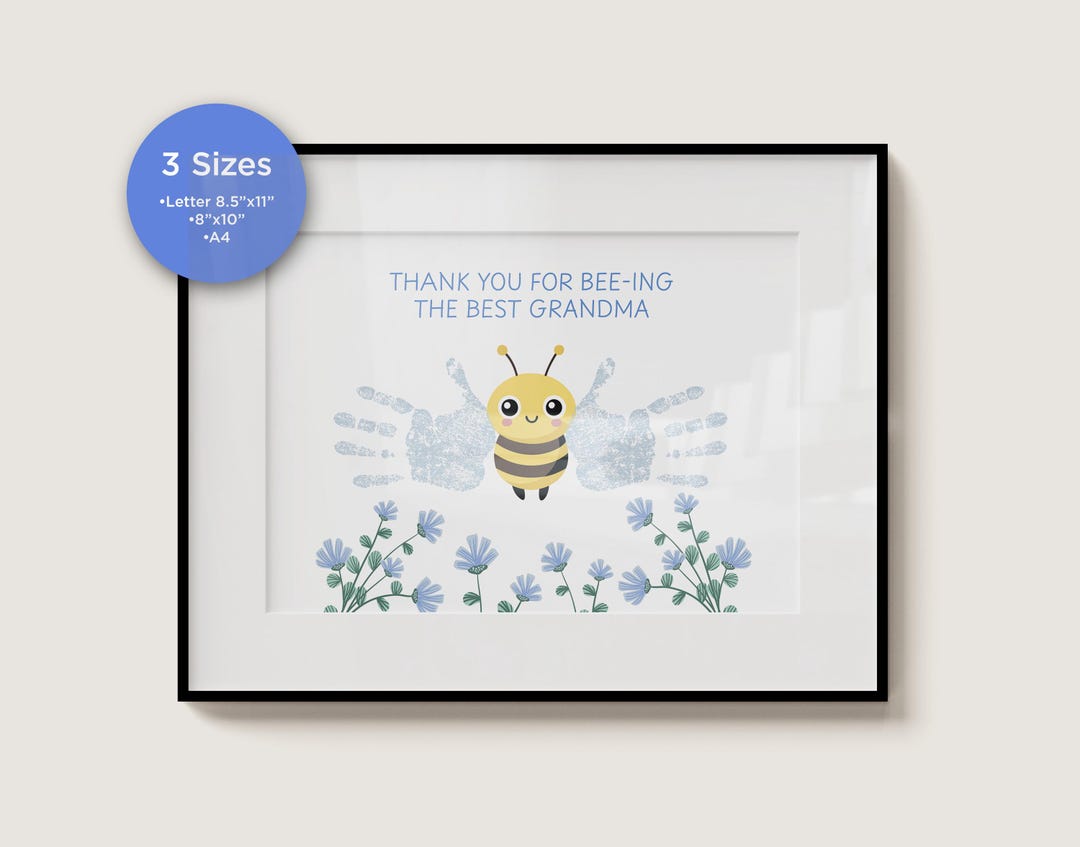 Bee Handprint Art for Great Grandma | Thanks for Bee-ing the Best ...