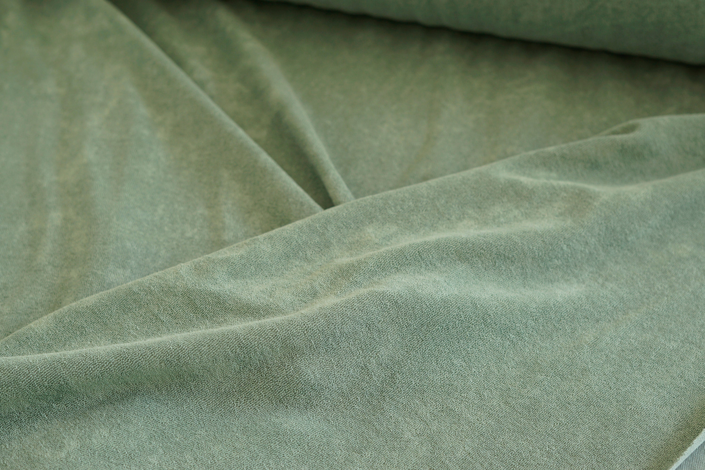 Sage Green Terry Cloth Stretch Jersey Fabric Microloop Baby - Etsy