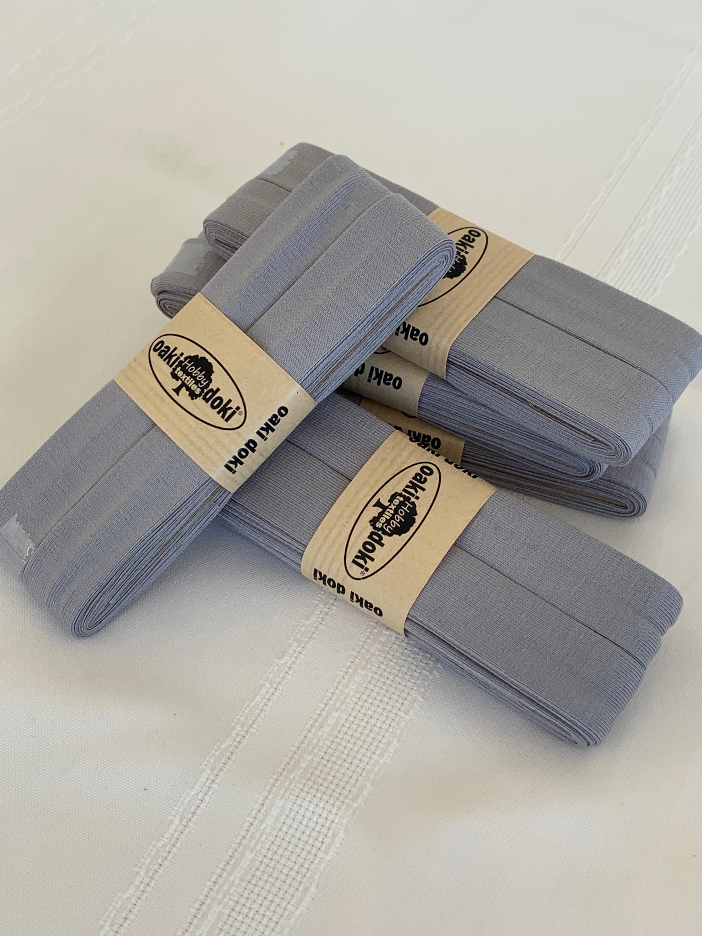 3yrds Steel Gray Stretch Knit Bias Tape Double Fold - Etsy