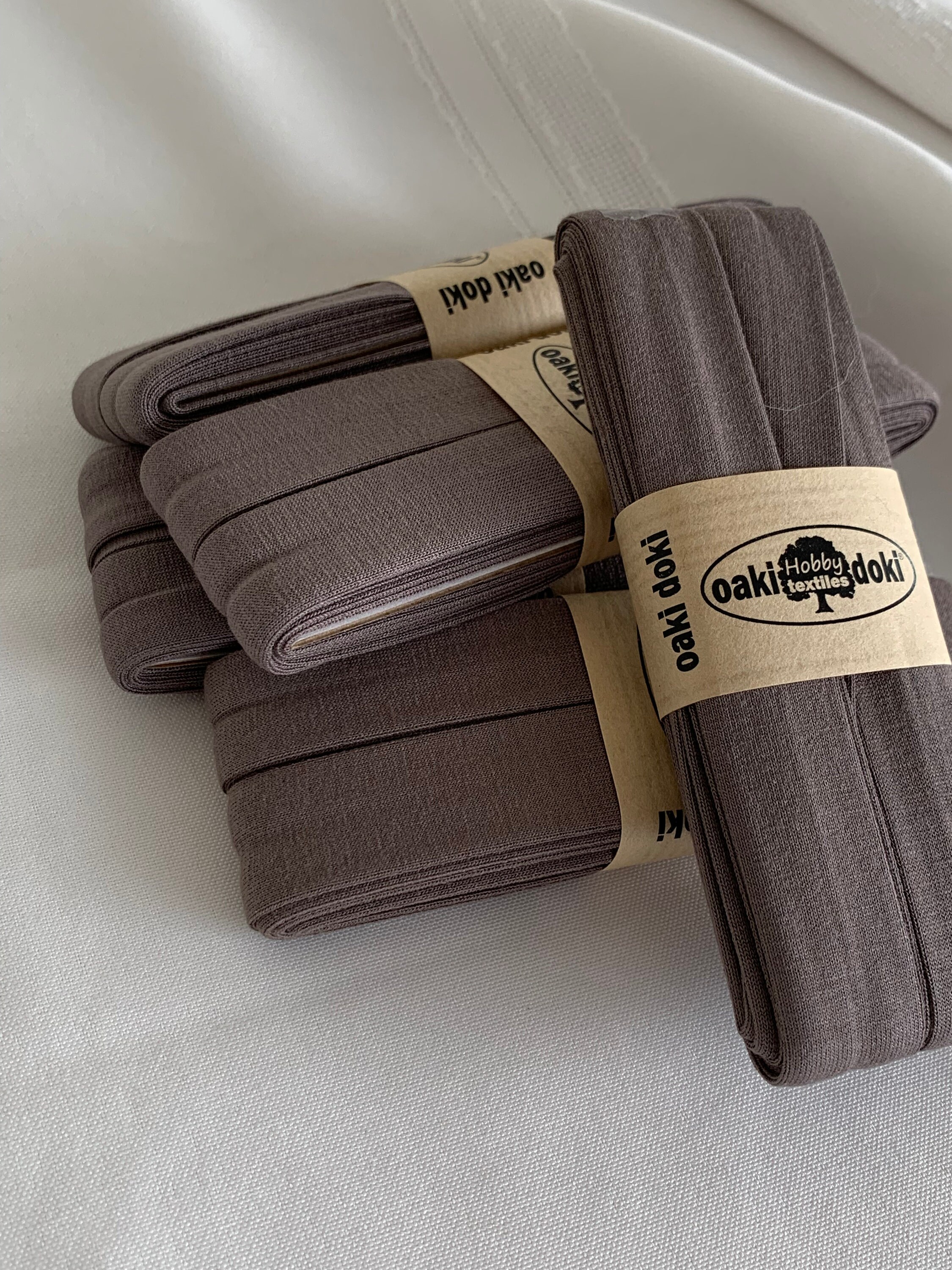 Taupe Mocha Stretch Knit Bias Tape 3 Yards Roll, Oeko-tex Certified ...