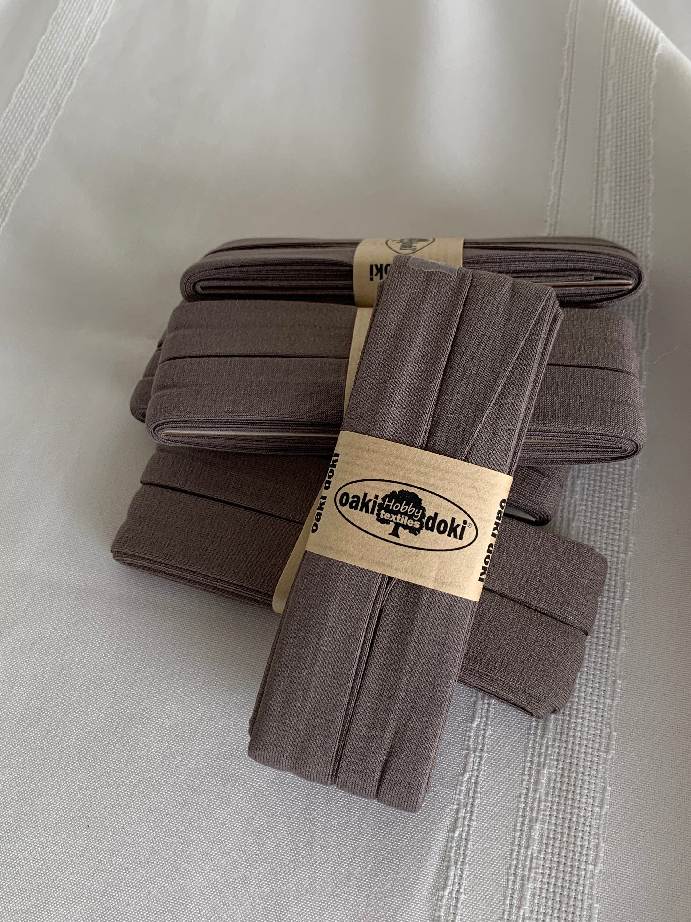 Taupe Mocha Stretch Knit Bias Tape 3 Yards Roll, Oeko-tex Certified ...