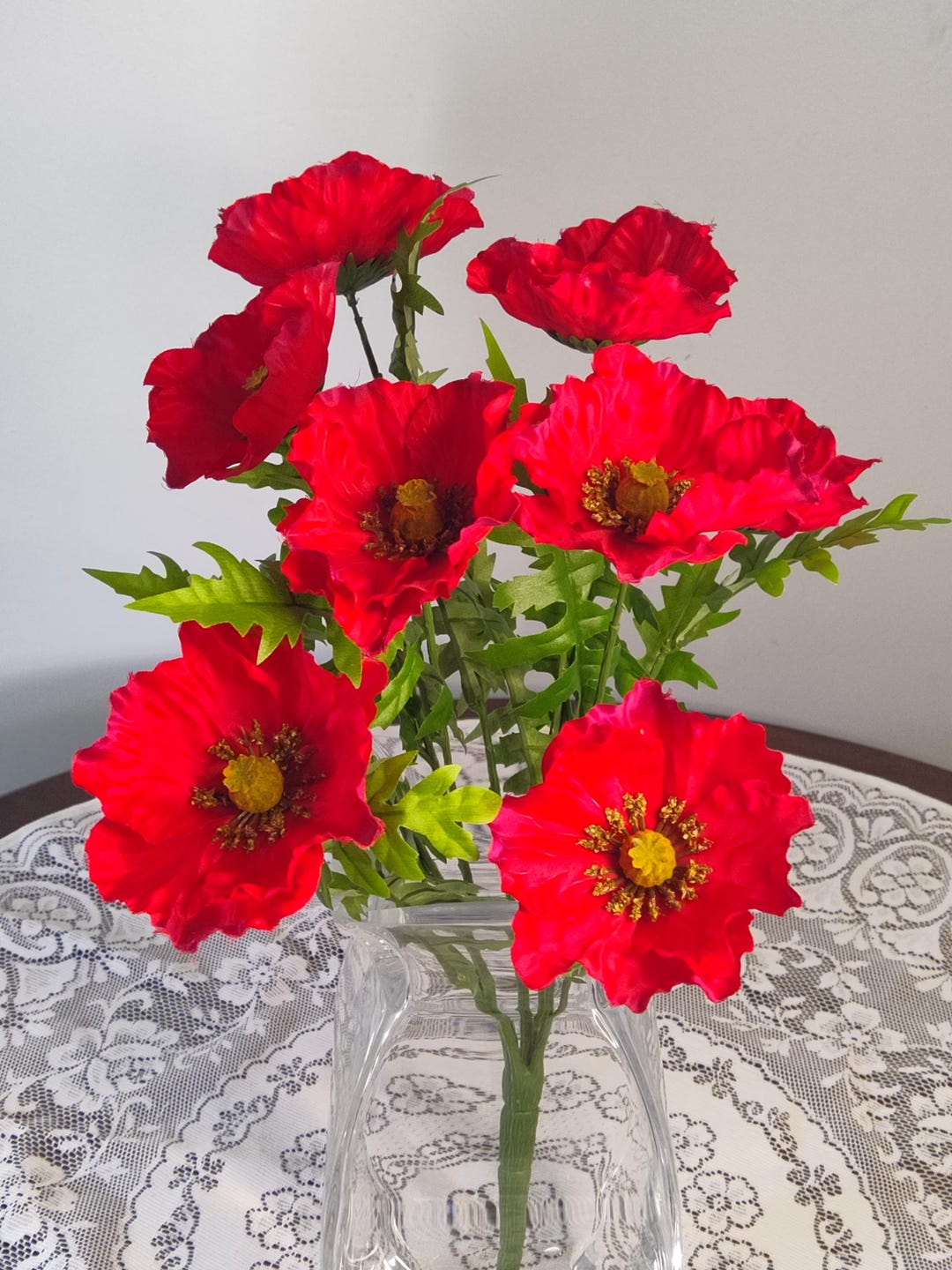 Artificial Red Poppies Stem: Summer Floral DIY Wreath Supplies - Etsy