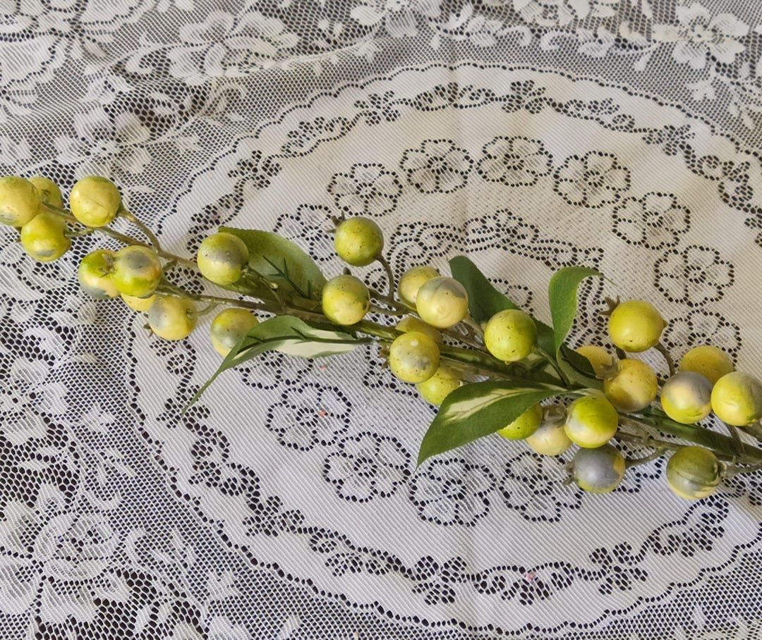 Green Berry Stem Décor - Spring Greenery Accent - Etsy