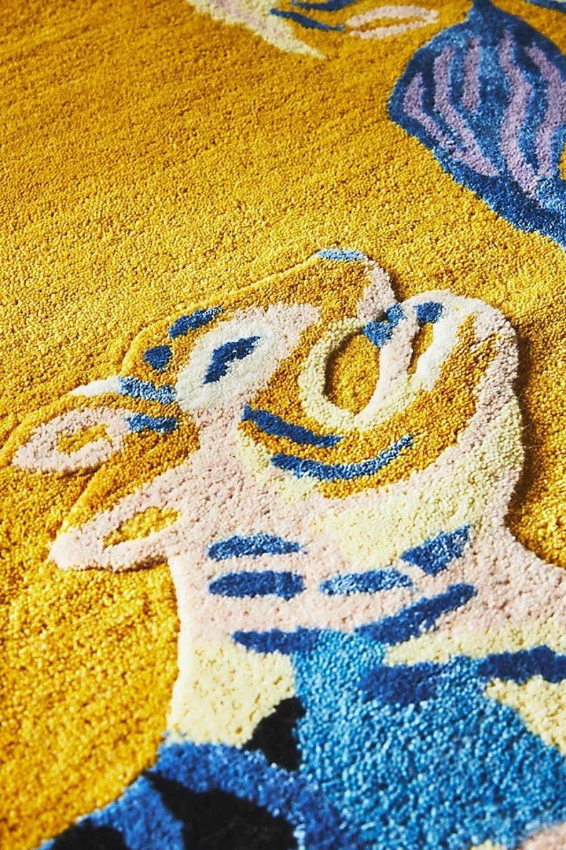 Premium Quality Sarah Gordon Flora & Fauna Hand Tufted Woolen Rugs for ...
