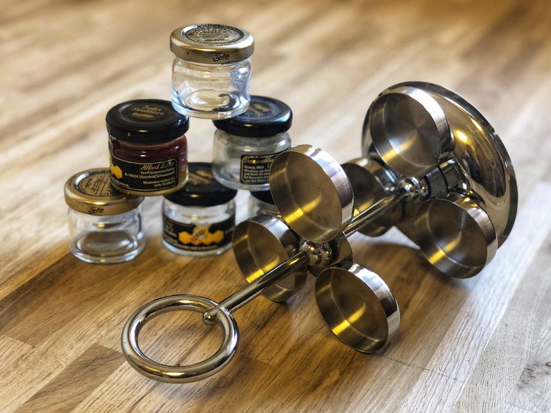 Stainless Steel 2 Tier Jam Pot Tree Holder 6 Pot for Jams - Etsy Canada