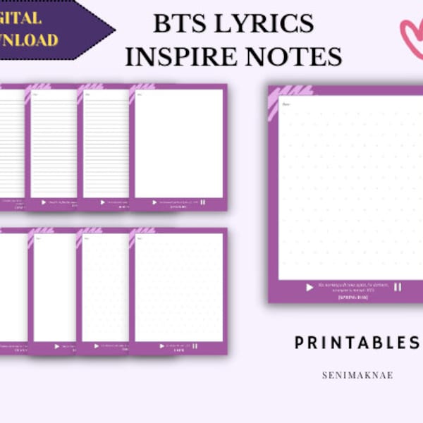 Bts Stickers Printable - Etsy