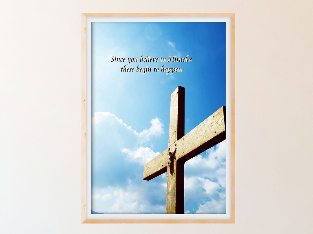 Miracles Sign & Religious Mockup, Catholic Artwork Printable Wall Art ...