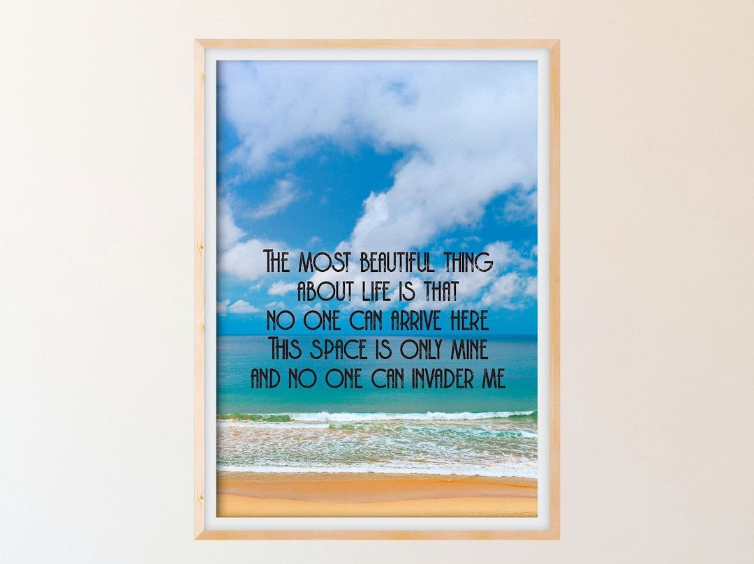 Solitude Art Print, Printable Mindset Wall Art for Home and Office ...