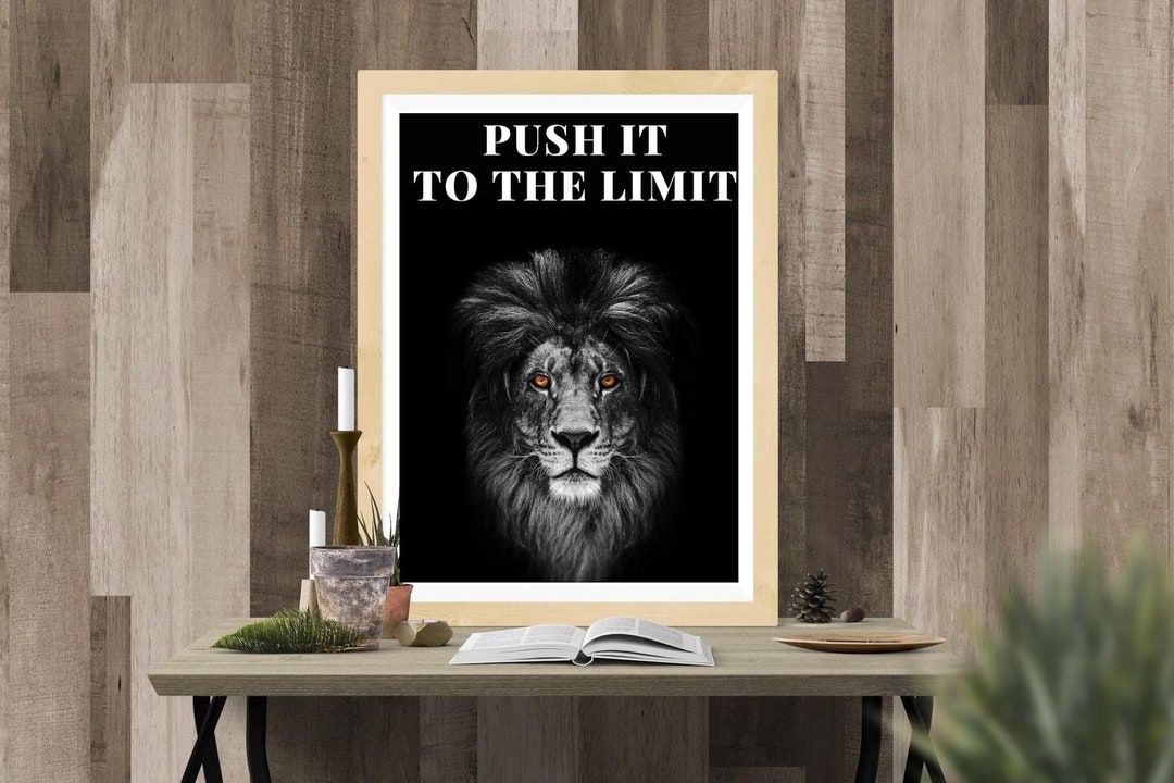 X2 Success Quotes Printable Motivational Lion Mindset Wall - Etsy