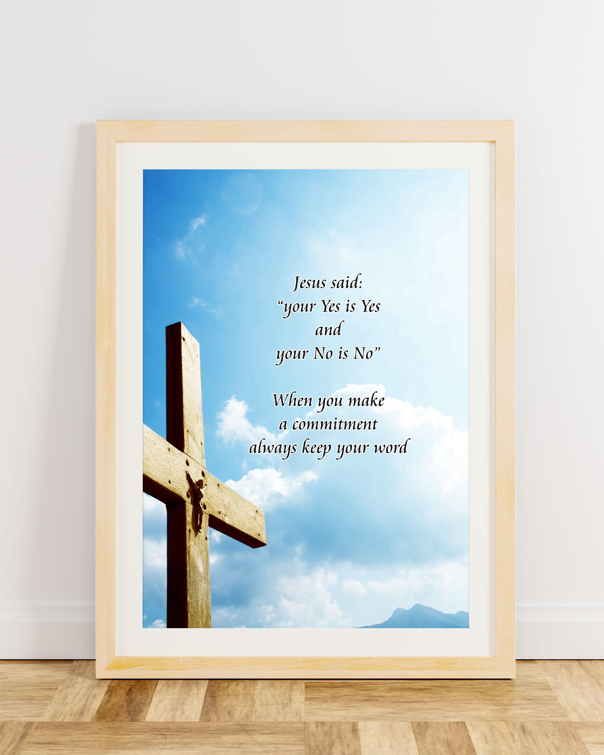 Jesus Signs & Religious Mockup, Catholic Artwork Printable Wall Art for ...