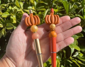 Pumpkin Bead Pen - Etsy