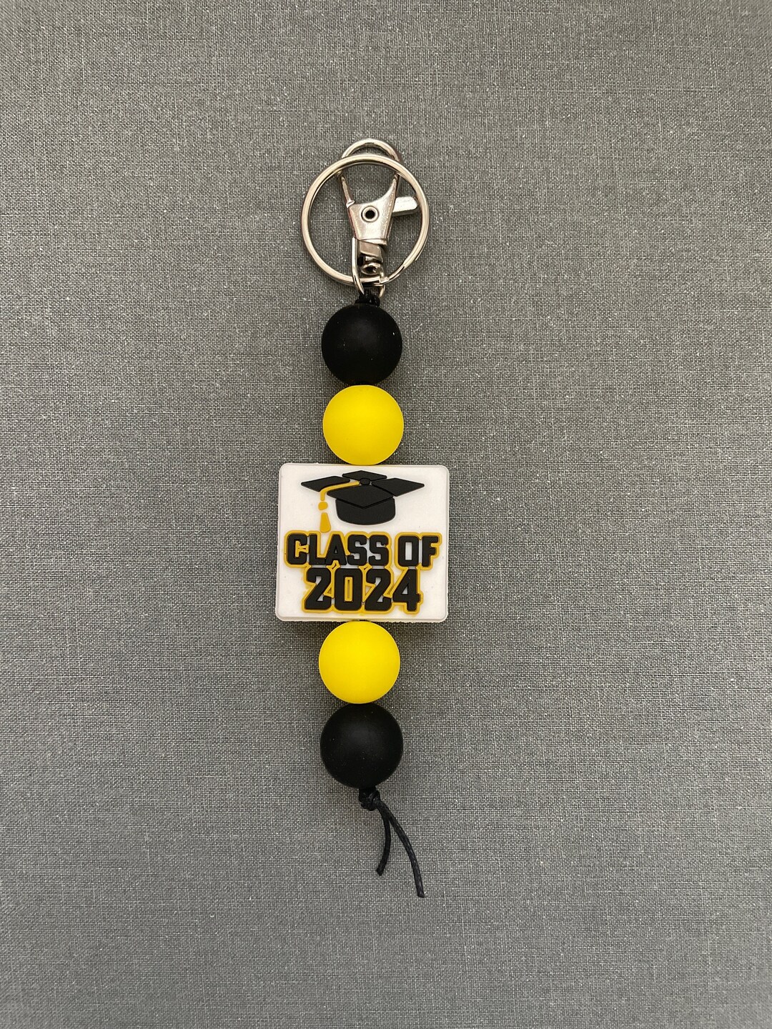 Class of 2024 Beaded Keychain - Etsy