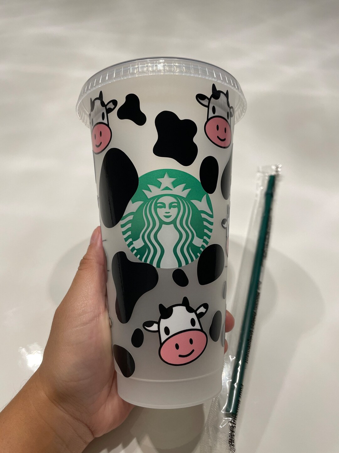 Cow Starbucks Cup!! - Etsy
