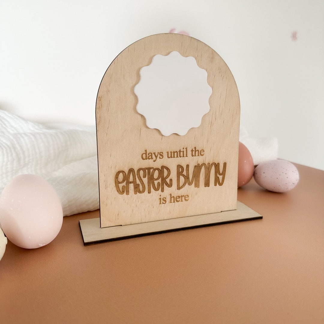 Easter Countdown Easter Countdown Plaque Days Till Easter Bunny Comes ...