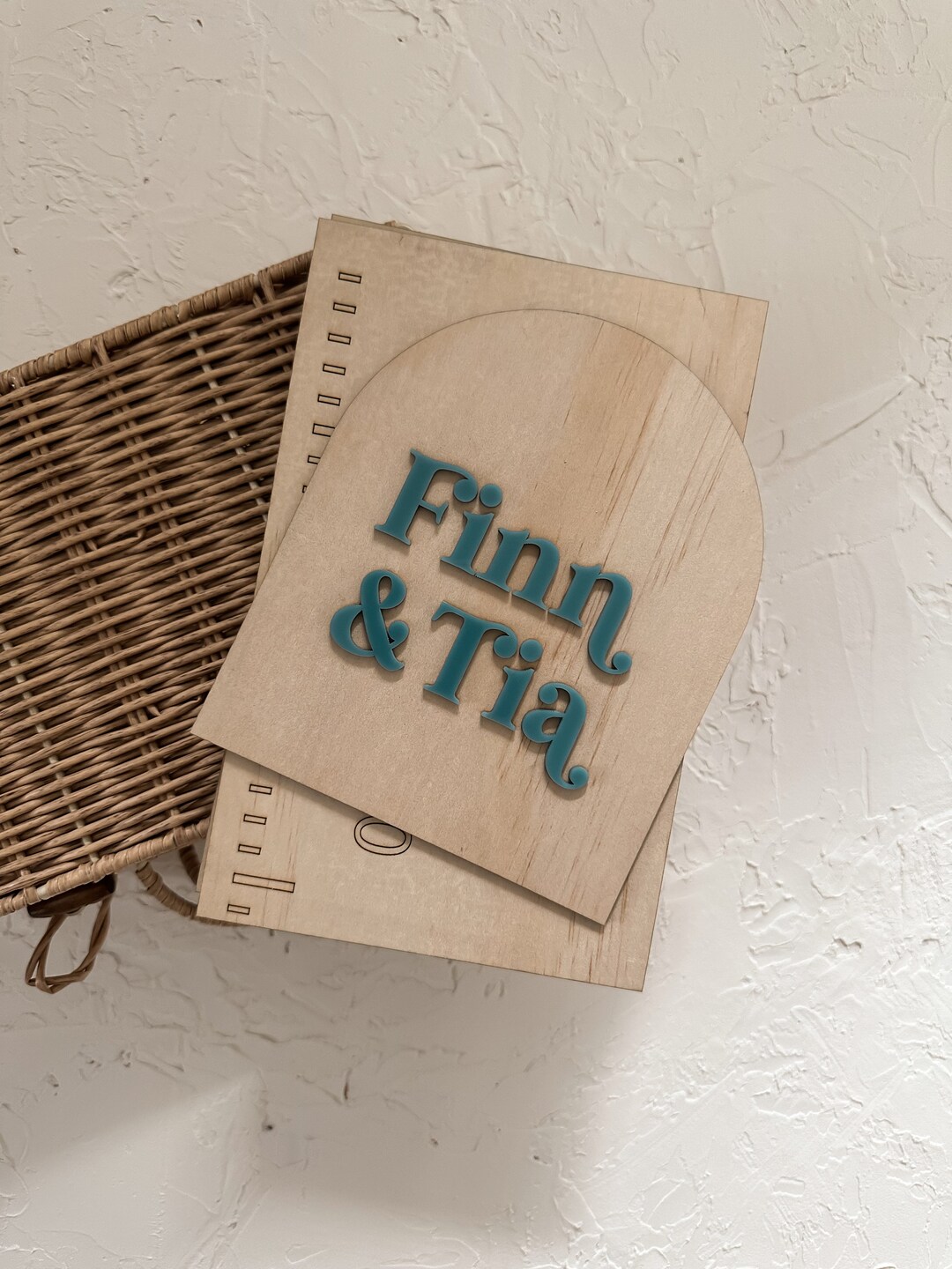 Personalised Family Height Chart neutral Room Decor Acrylic Growth ...