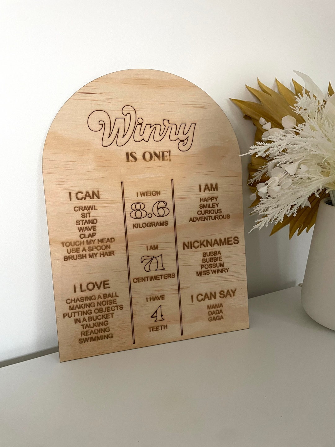 First Birthday Board Birthday Board Birthday Photo Board Event Sign ...