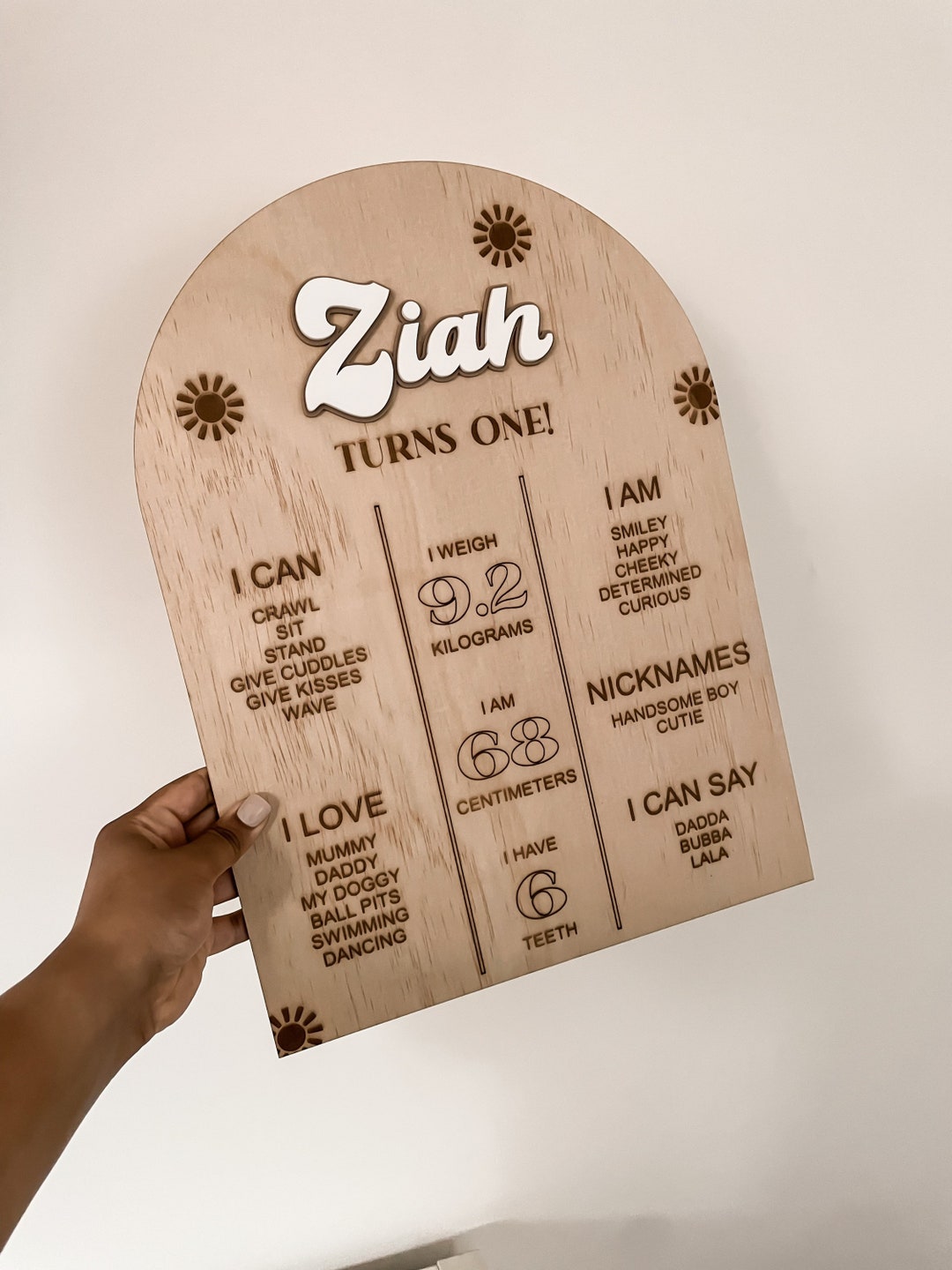 First Birthday Board Birthday Board Birthday Photo Board Event Sign ...