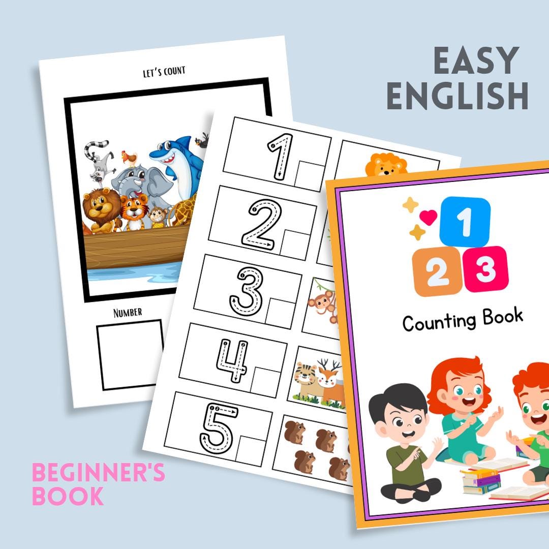 Fun & Easy English: A Beginner's Activity Book for Kids - Etsy