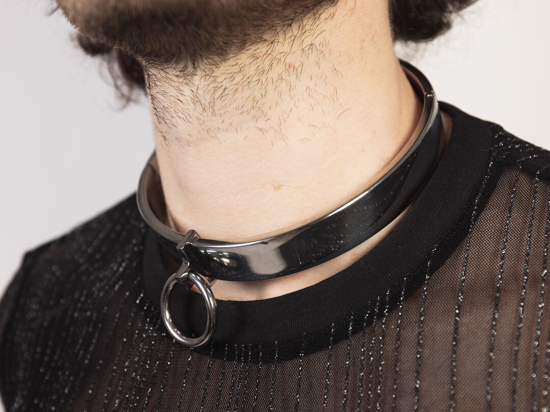 Stainless Steel Collar With Removable Ring - Etsy