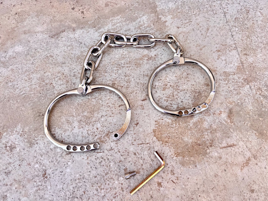 Innovative Solid Handcuffs, Adjustable - Etsy