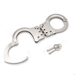 Hinged Handcuffs, Rigid Design With Two Keys - Etsy