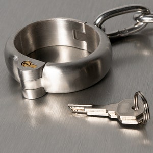 Solid Stainless Steel Shackles With Key Lock and Chain - Etsy