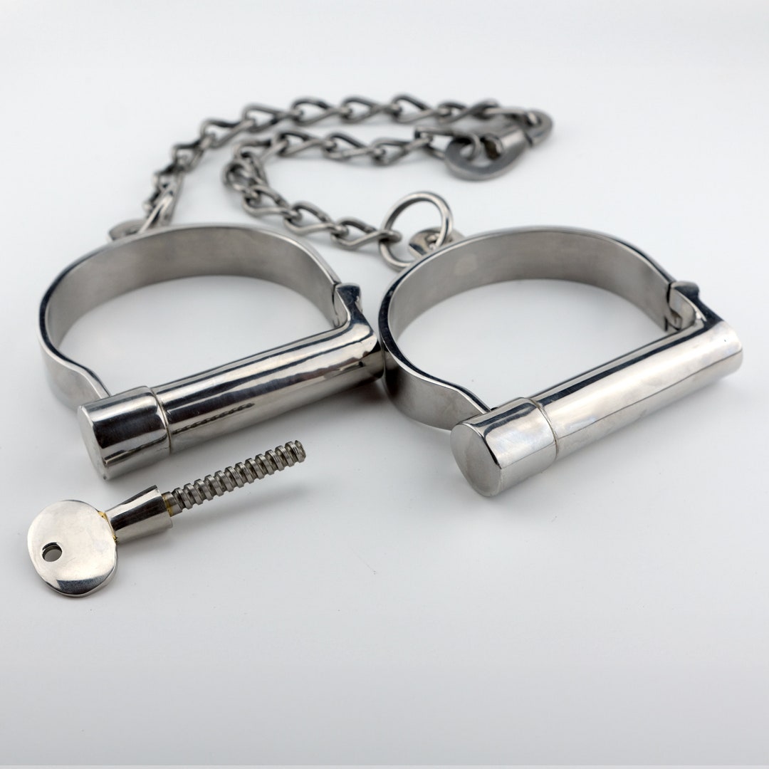 Heavy Darby Style Stainless Steel Leg Irons With Chain - Etsy