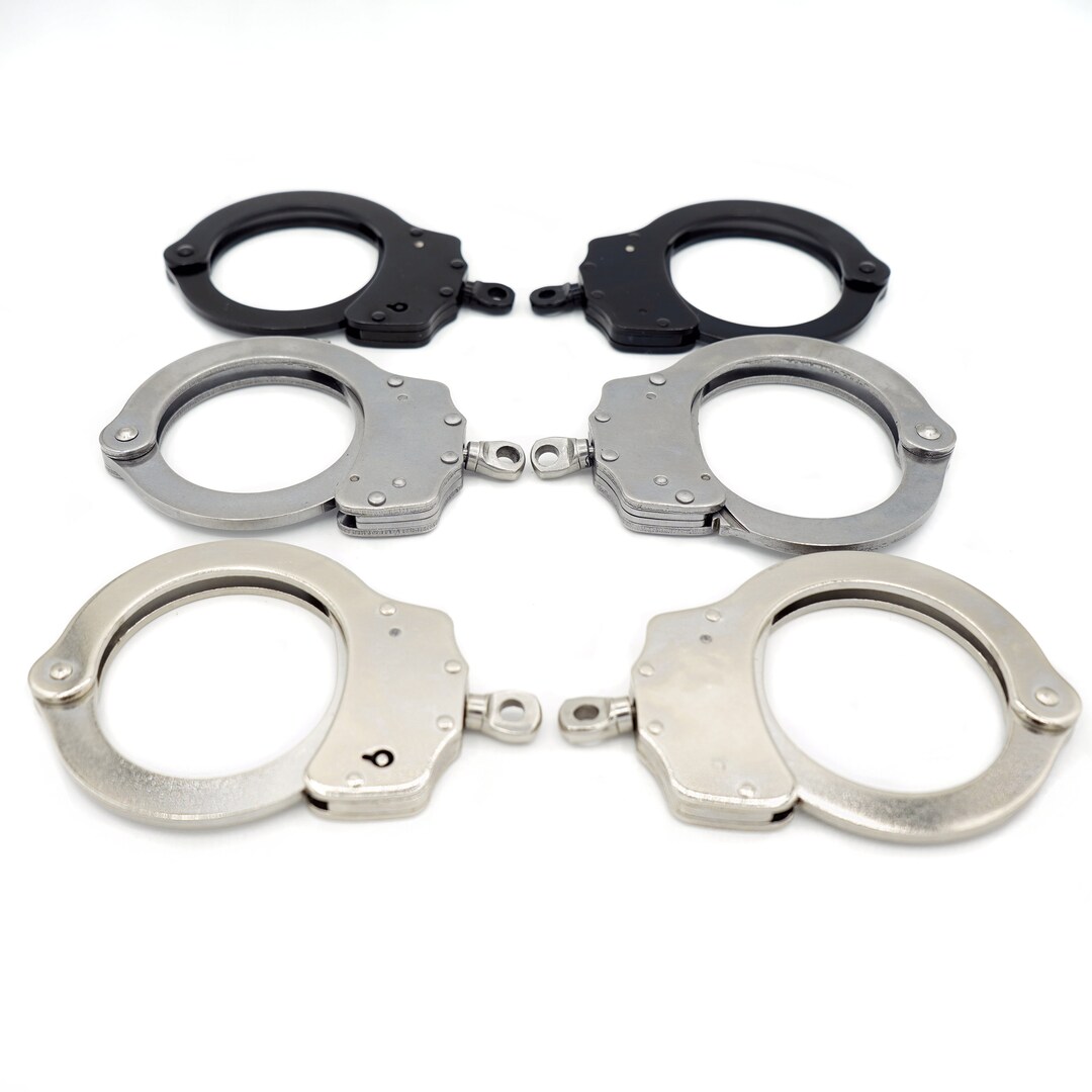 Stainless Steel Police Handcuffs Without Chain - Etsy