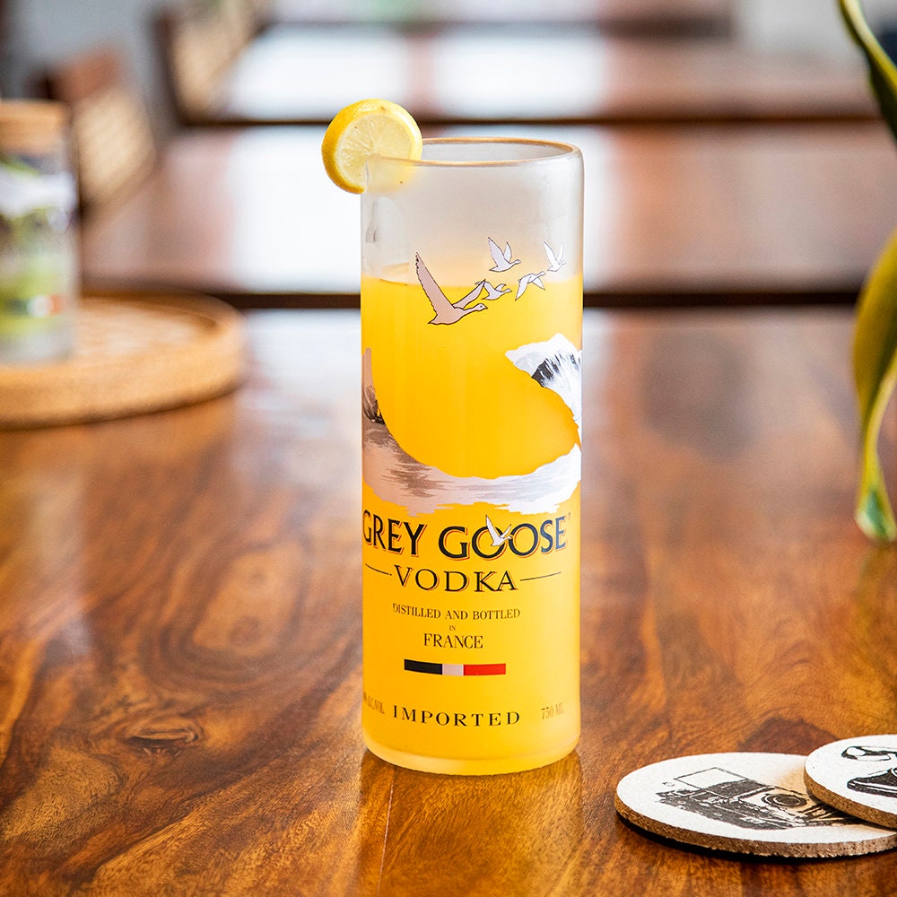Grey Goose Glass Vodka Glass Grey Goose Gift Vodka Gifts - Etsy
