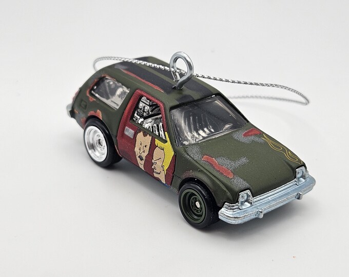 Custom Hotwheels Beavis and Butt-head 1977 Packin Pacer Christmas ...