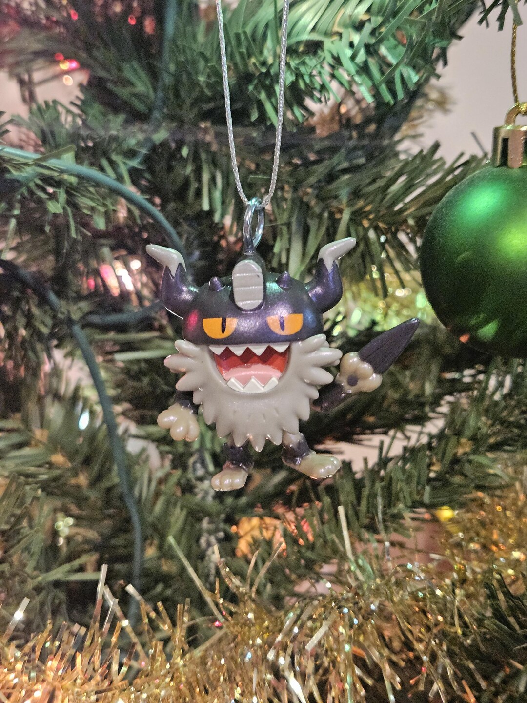 Pokémon Galarian Meowth Christmas Ornament - Etsy