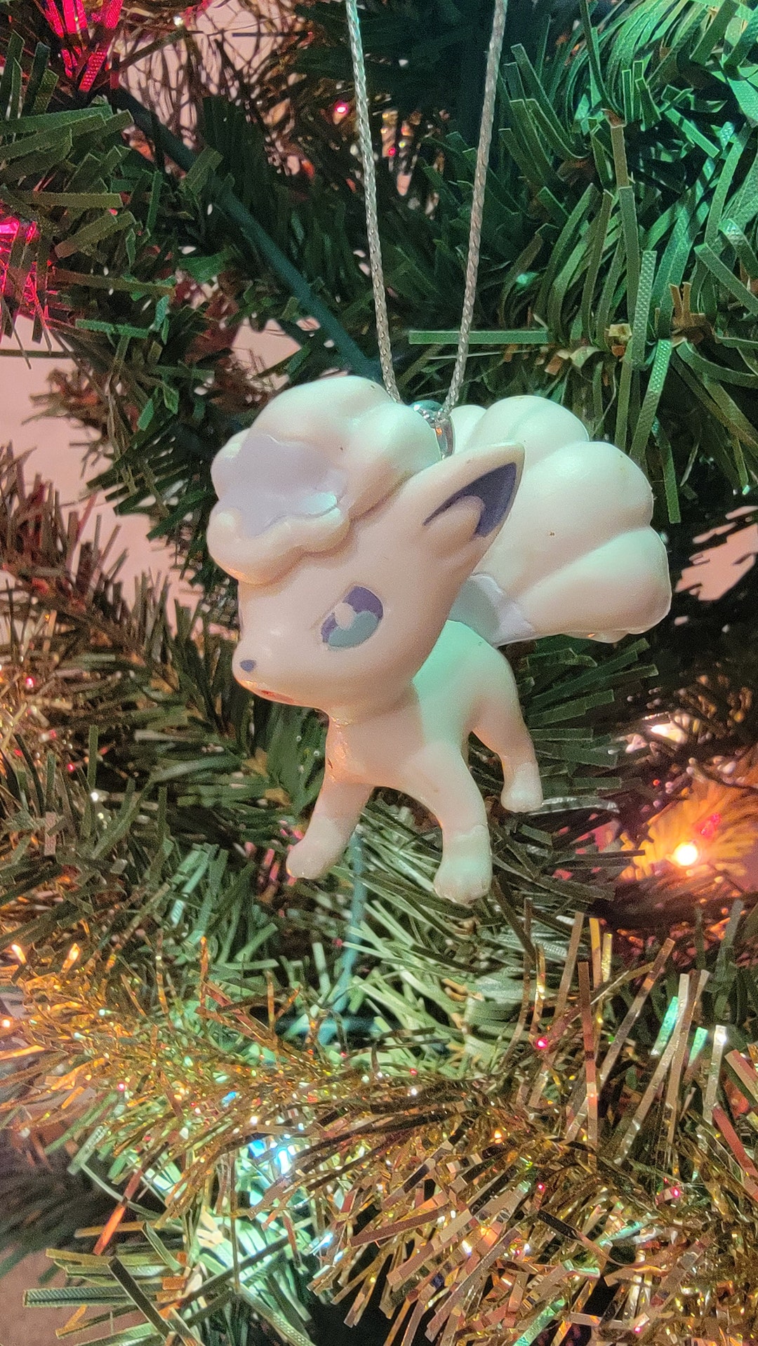 Custom Pokémon Alolan Vulpix Christmas Ornament - Etsy