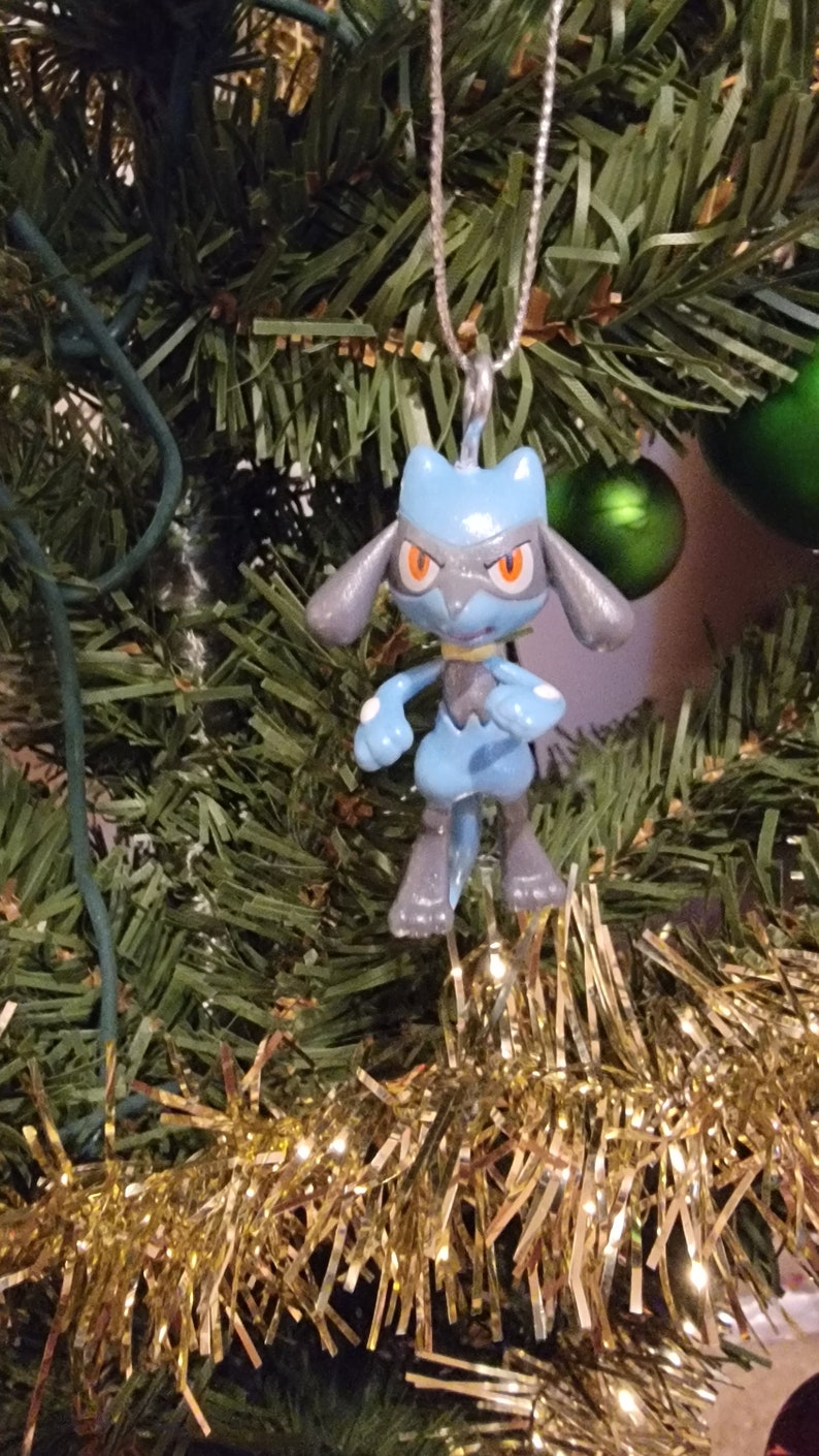 Pokémon Riolu Christmas Ornament - Etsy