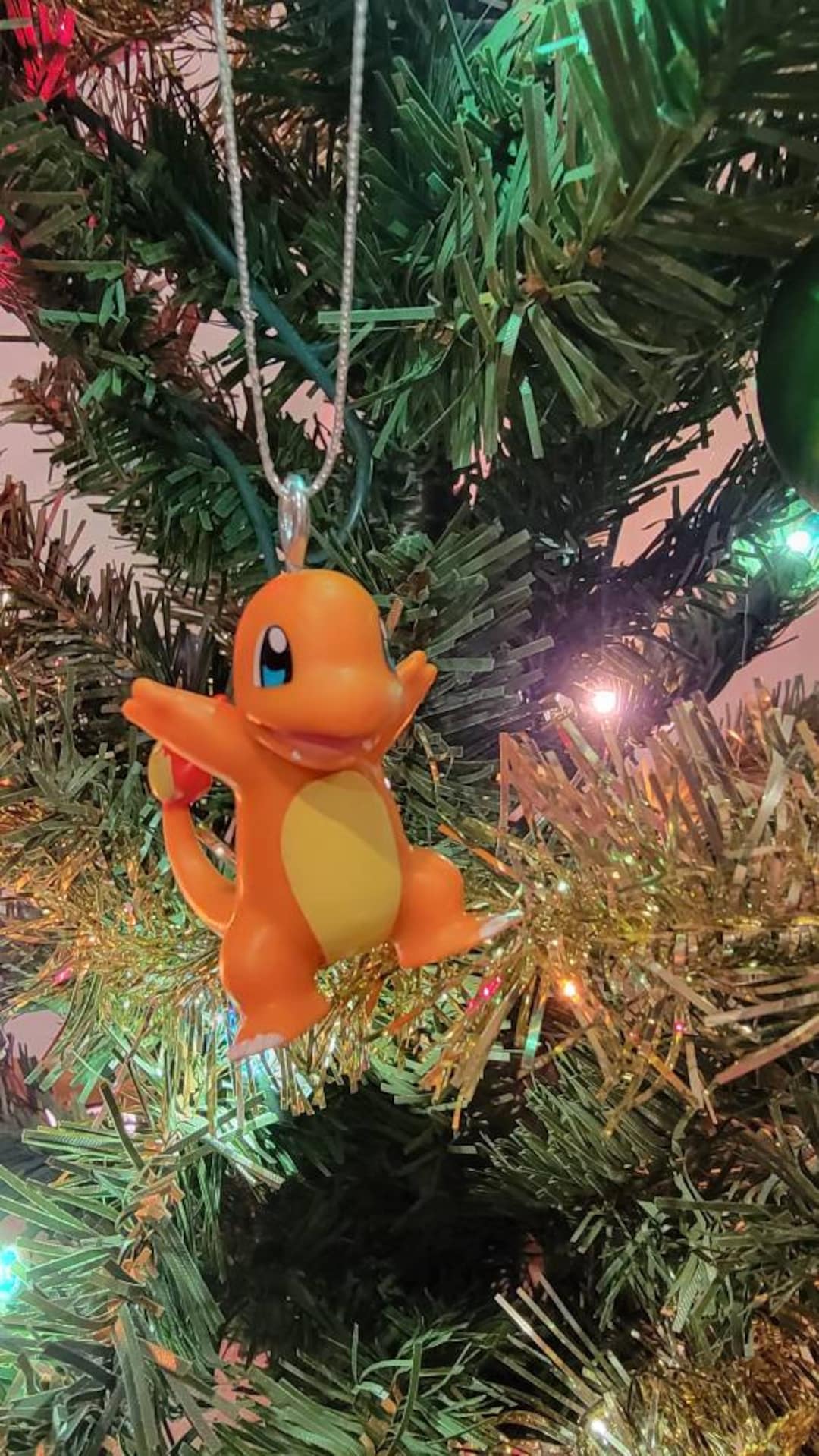 Custom Pokémon Happy Charmander Christmas Ornament - Etsy