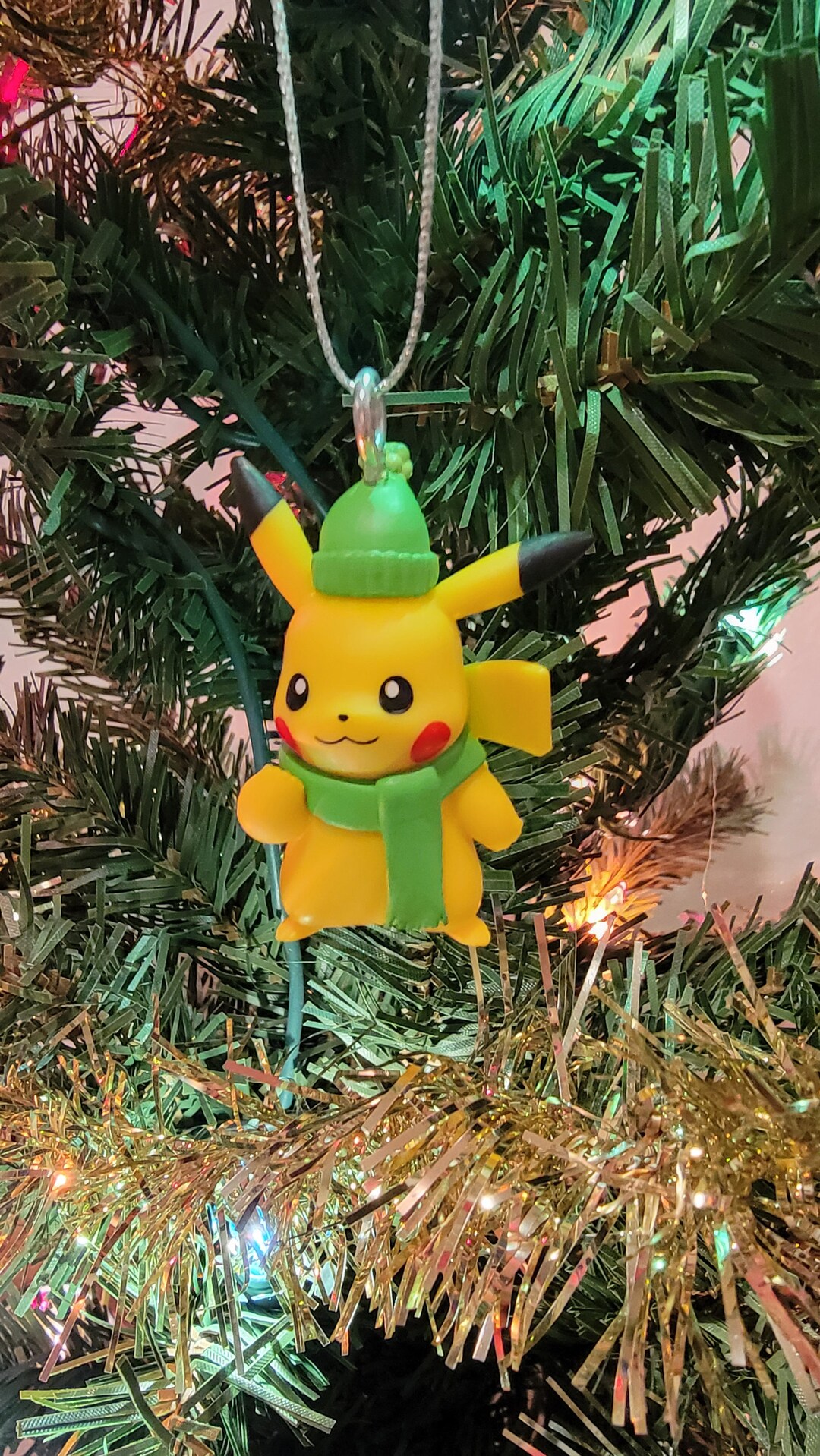 Custom Pokémon Pikachu With Winter Hat and Scarf Christmas Ornament - Etsy
