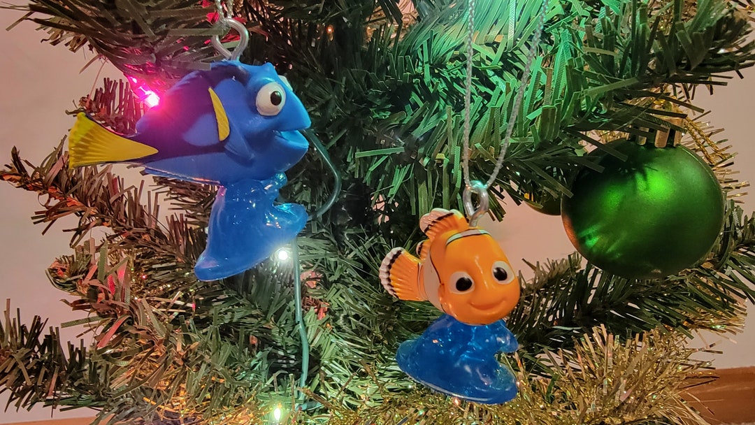 Custom Nemo and Dory Christmas Ornament Set - Etsy