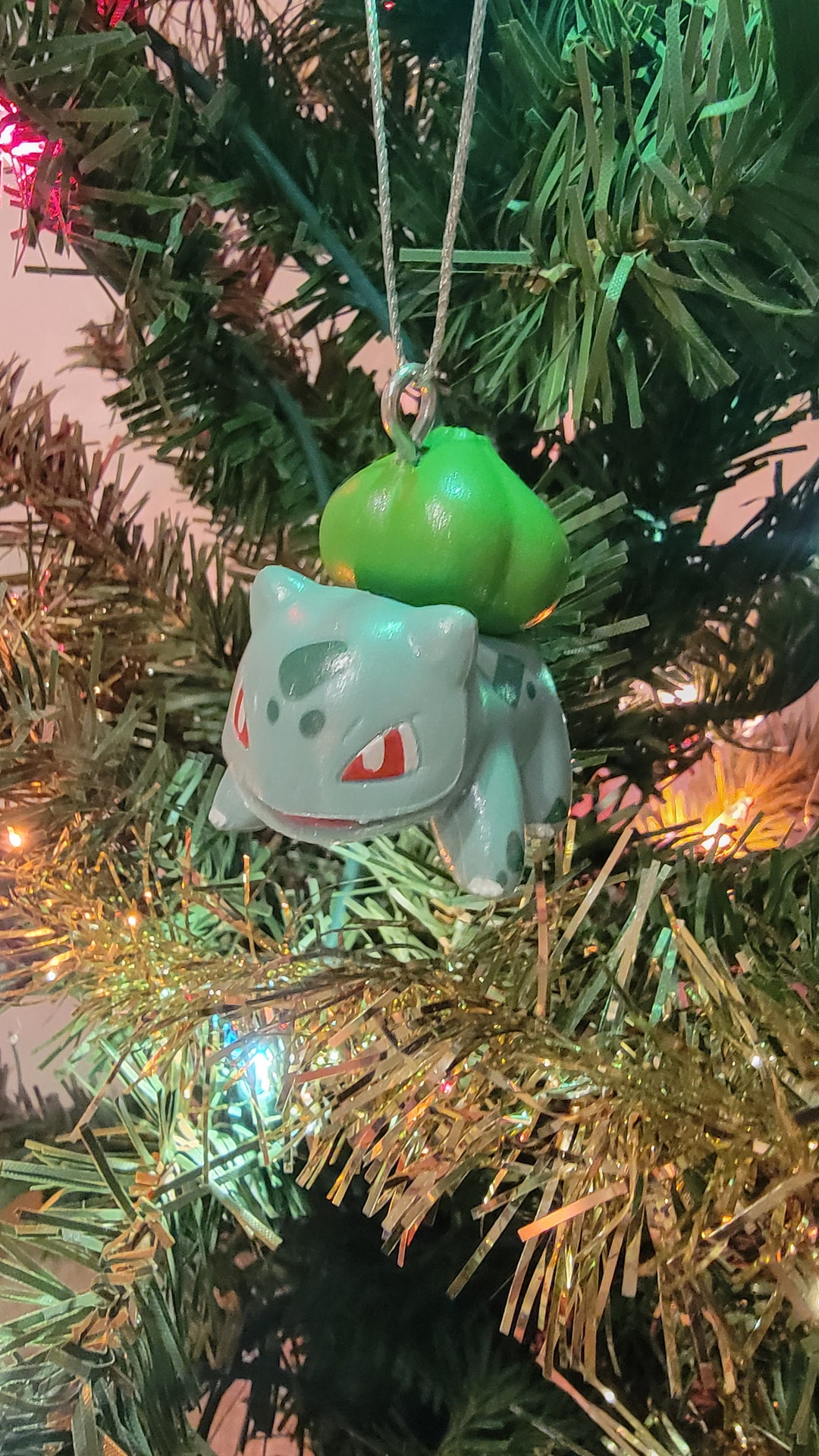 Custom Pokémon Bulbasaur Christmas Ornament - Etsy