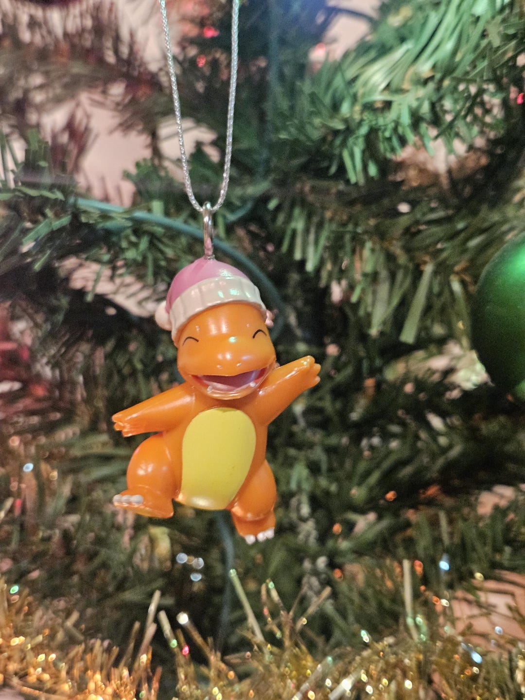 Pokémon Pink Winter Hat Charmander Christmas Ornament - Etsy