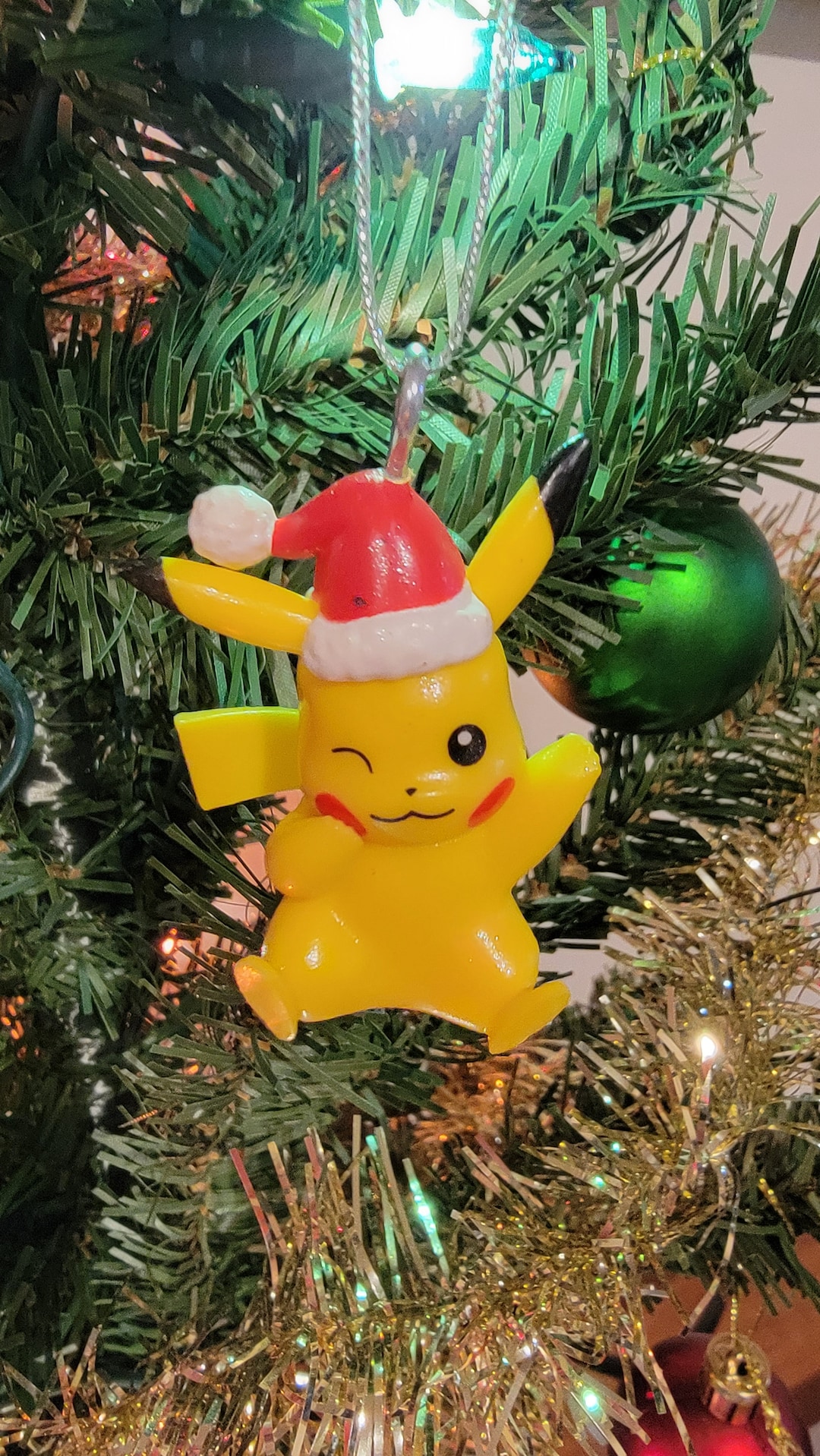 Pokémon Santa Hat Pikachu Christmas Ornament - Etsy
