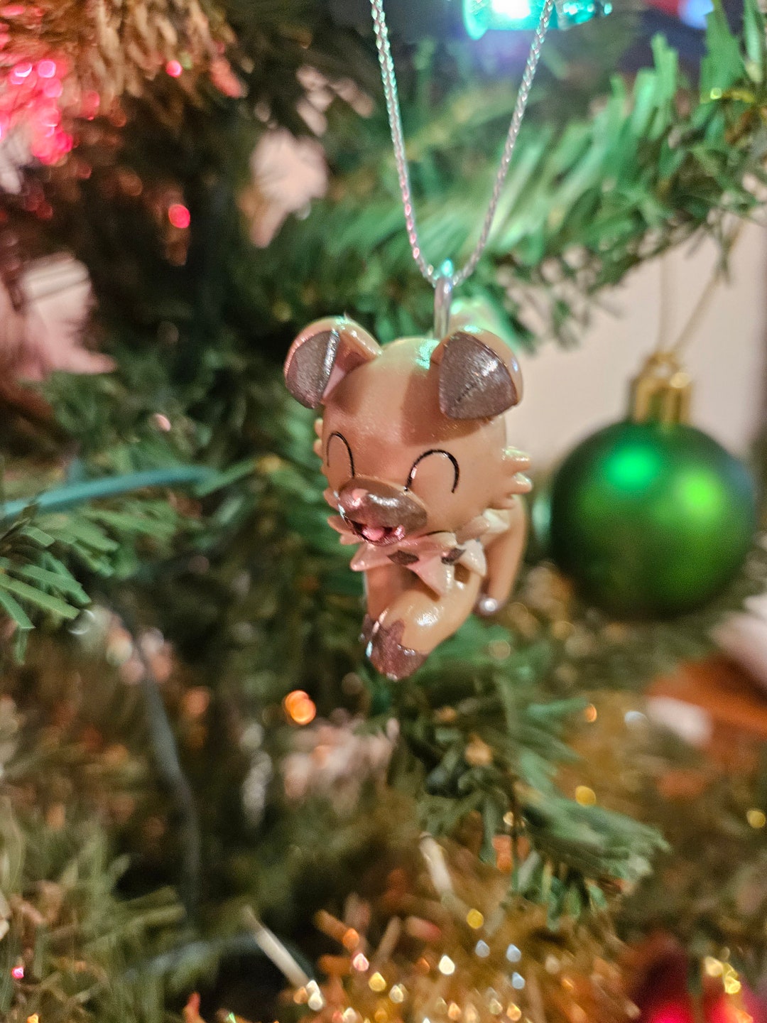 Pokémon Rockruff Christmas Ornament - Etsy