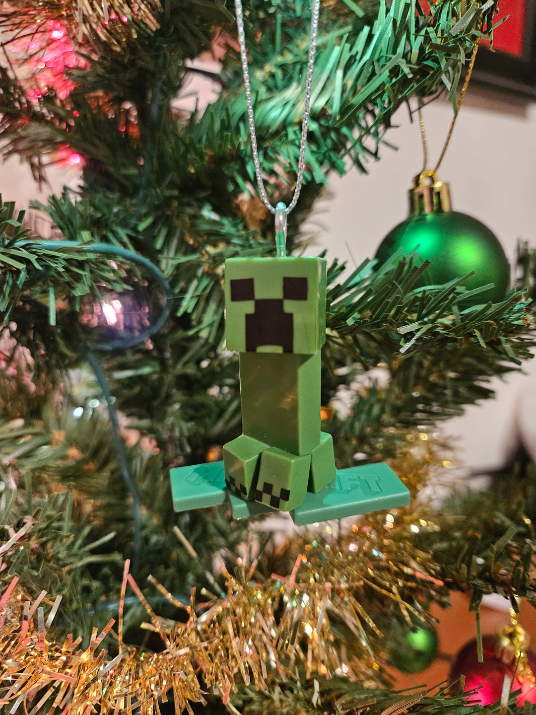 Custom Minecraft Creeper Christmas Ornament - Etsy