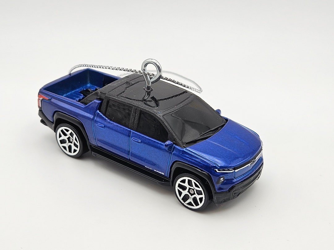 Custom Hotwheels Chevy Silverado EV RST Christmas Ornament - Etsy