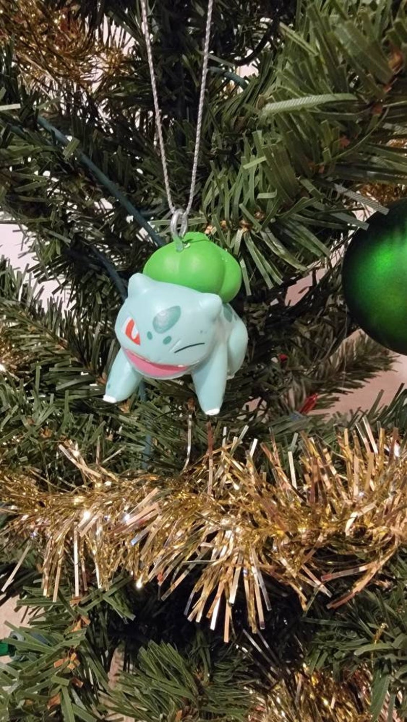 Custom Pokémon Winking Bulbasaur Christmas Ornament - Etsy