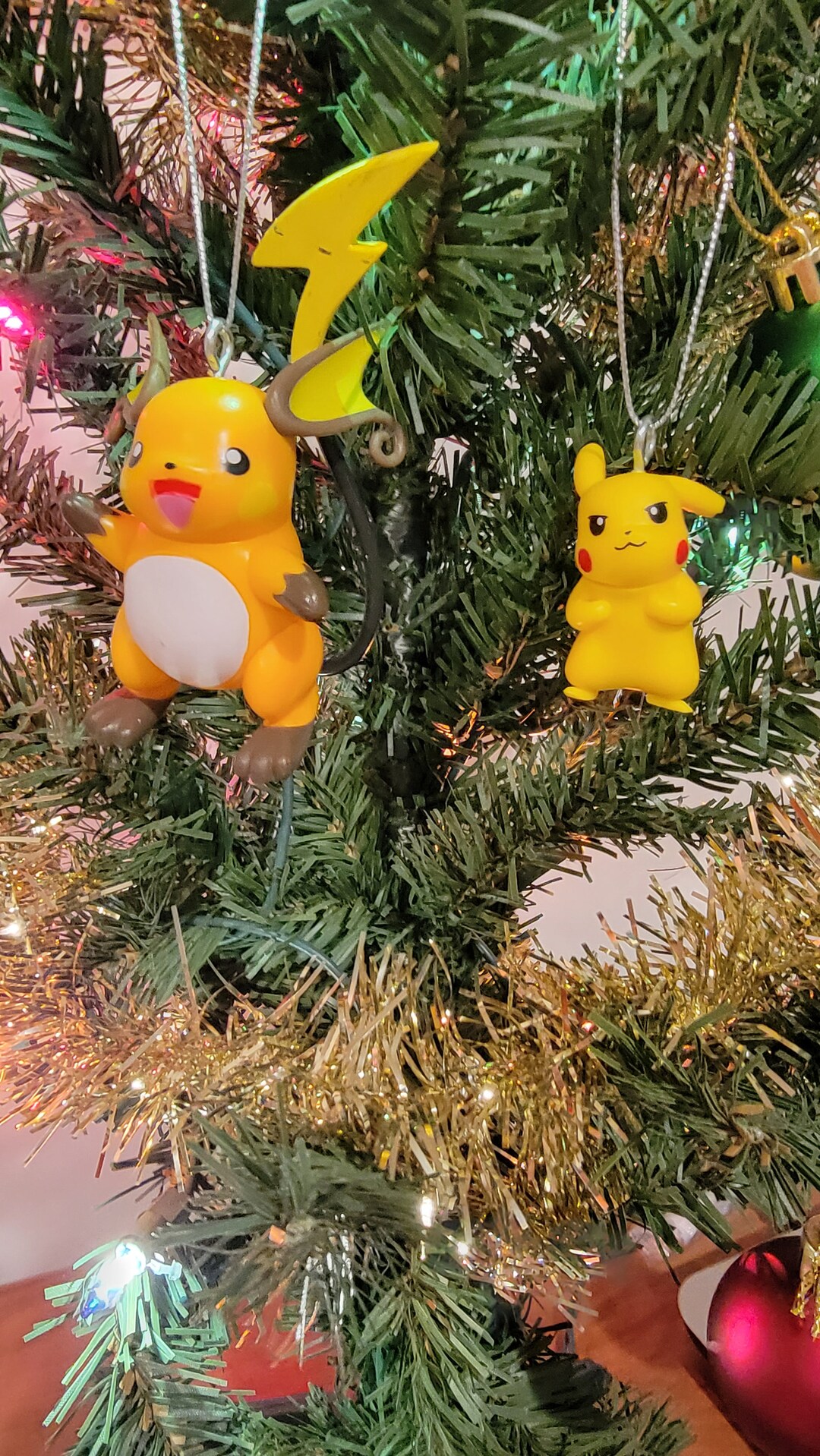 Pokémon Raichu and Pikachu Christmas Ornament Set - Etsy