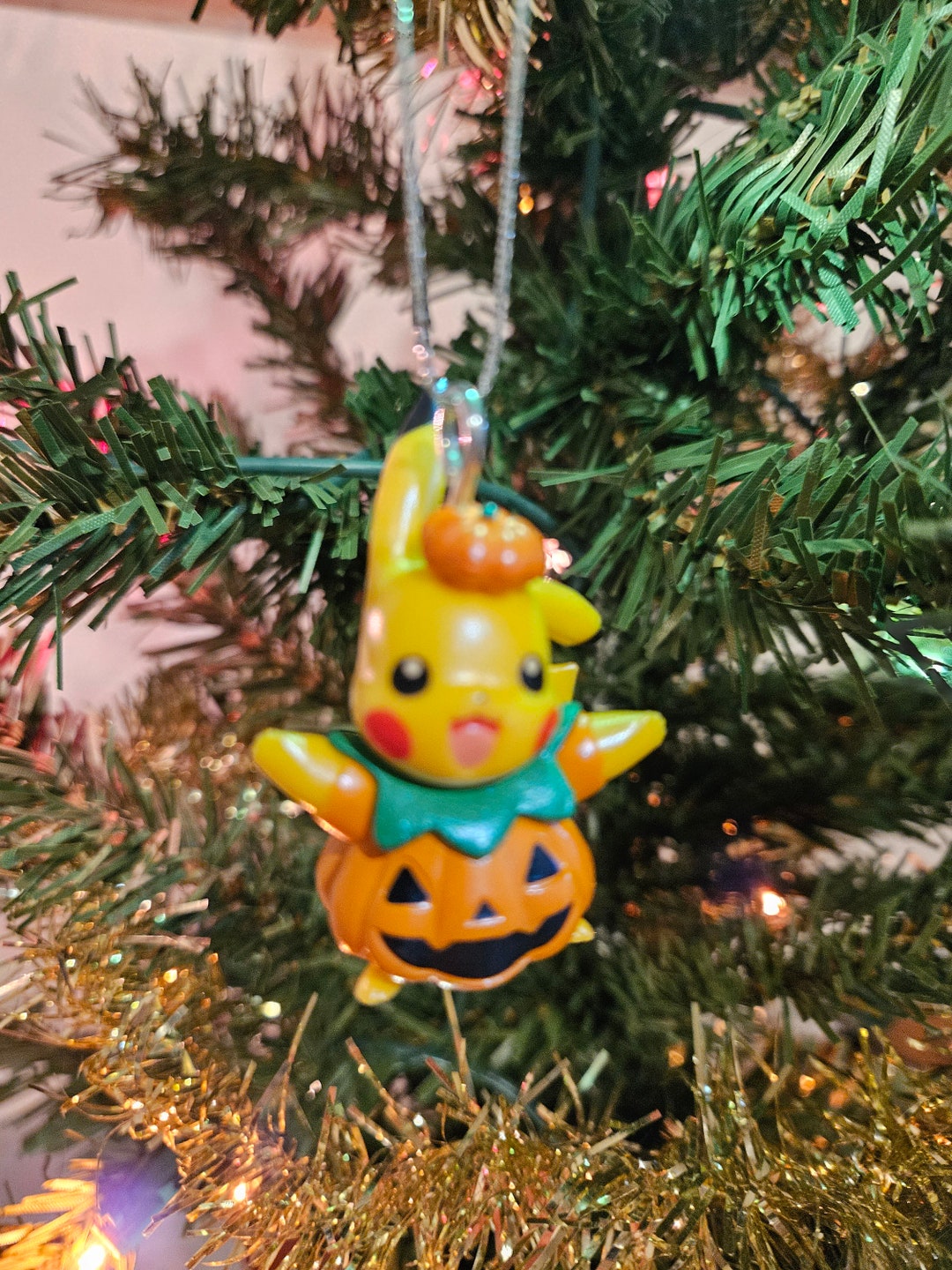 Pokémon Pumpkin Costume Pikachu Halloween Christmas Ornament - Etsy